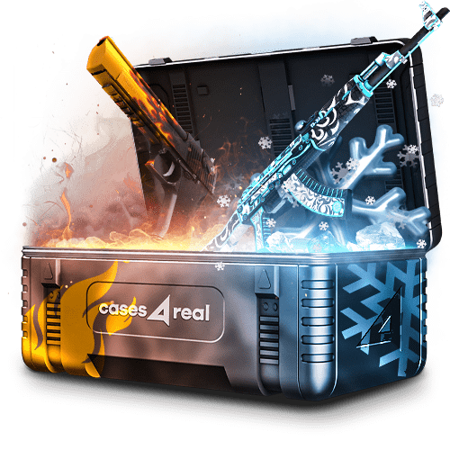 Открыть кейс CS2 Лед и пламя за 100 ₽ | Cases4Real
